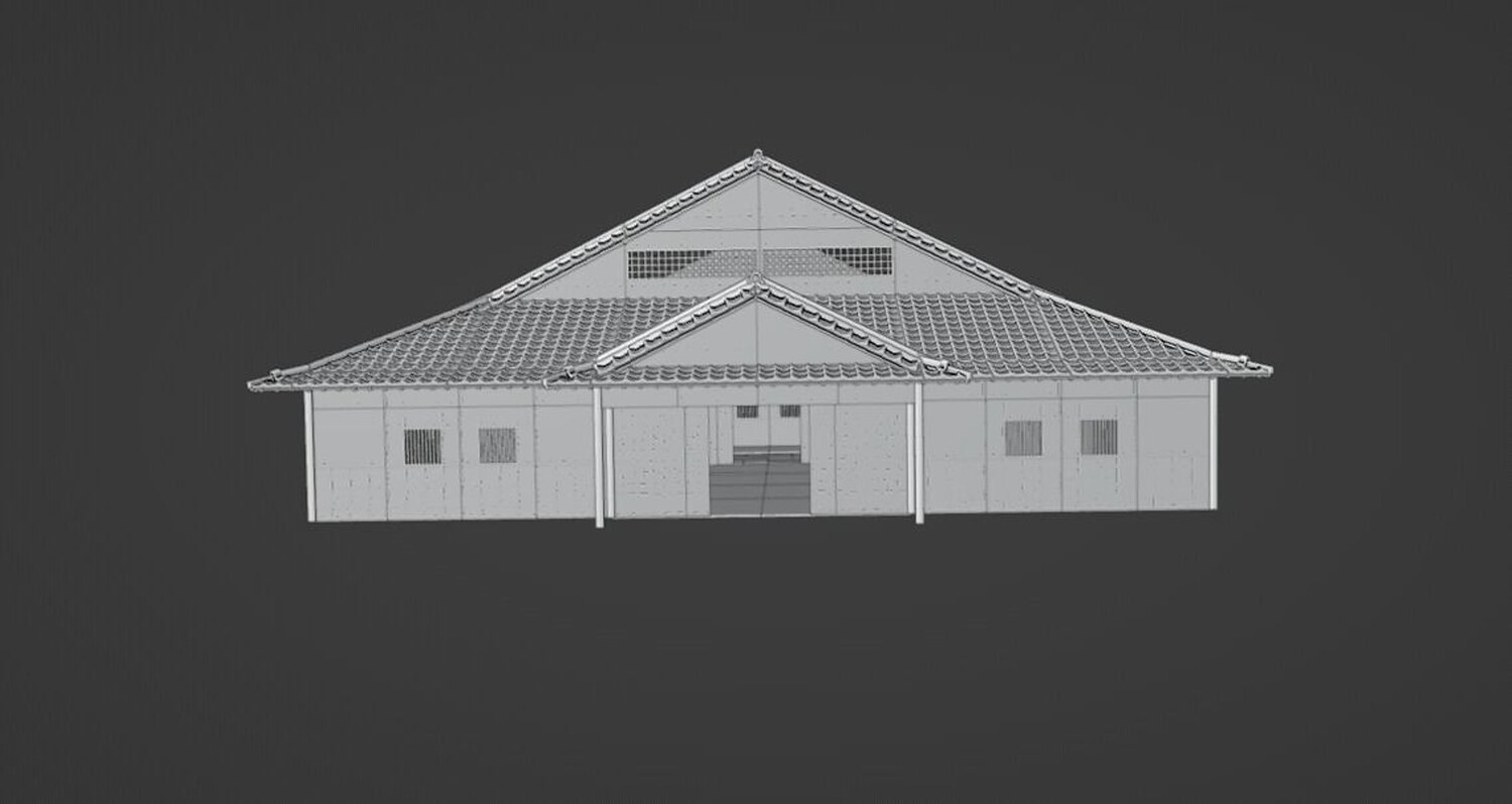 Japanese Traditional Pbr Building by sheraz1994