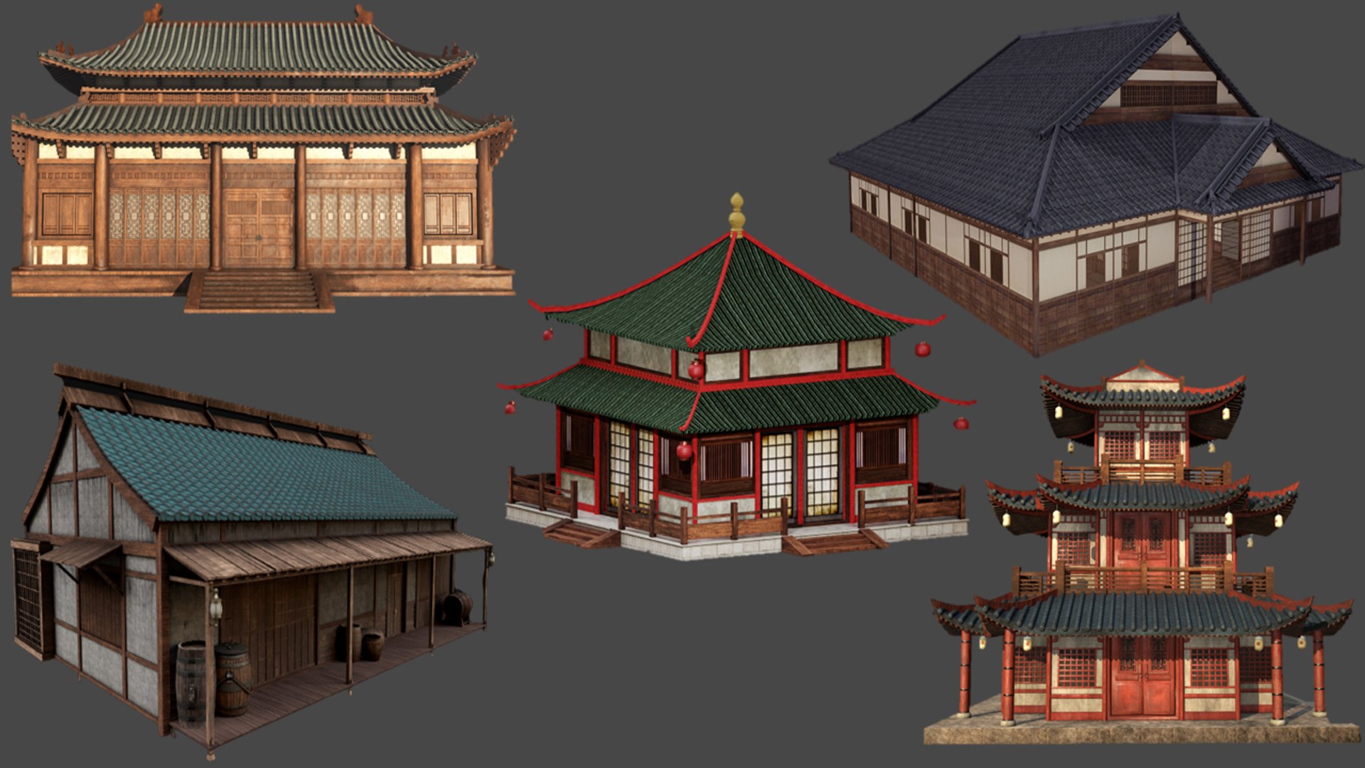 Japanese PBR Building Collection by sheraz1994