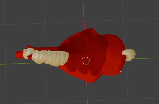 Fat Red Horse for Blender 3D (.Fbx) by BeepBeepKitty