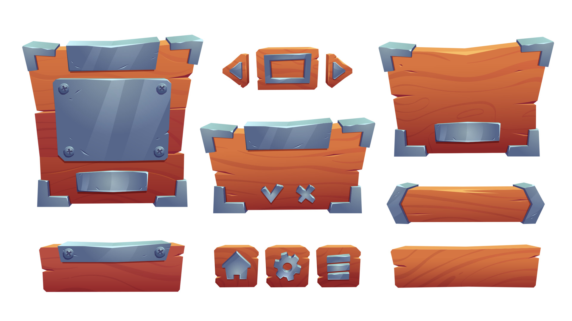 Ultimate 2D Game UI Pack – Modern, Clean & Mobile Ready (vector & PNG ...