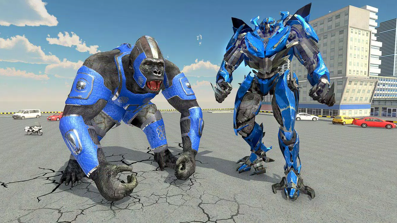 Bigfoot Gorilla Attack Transforming Robot Monster gorrila by ...