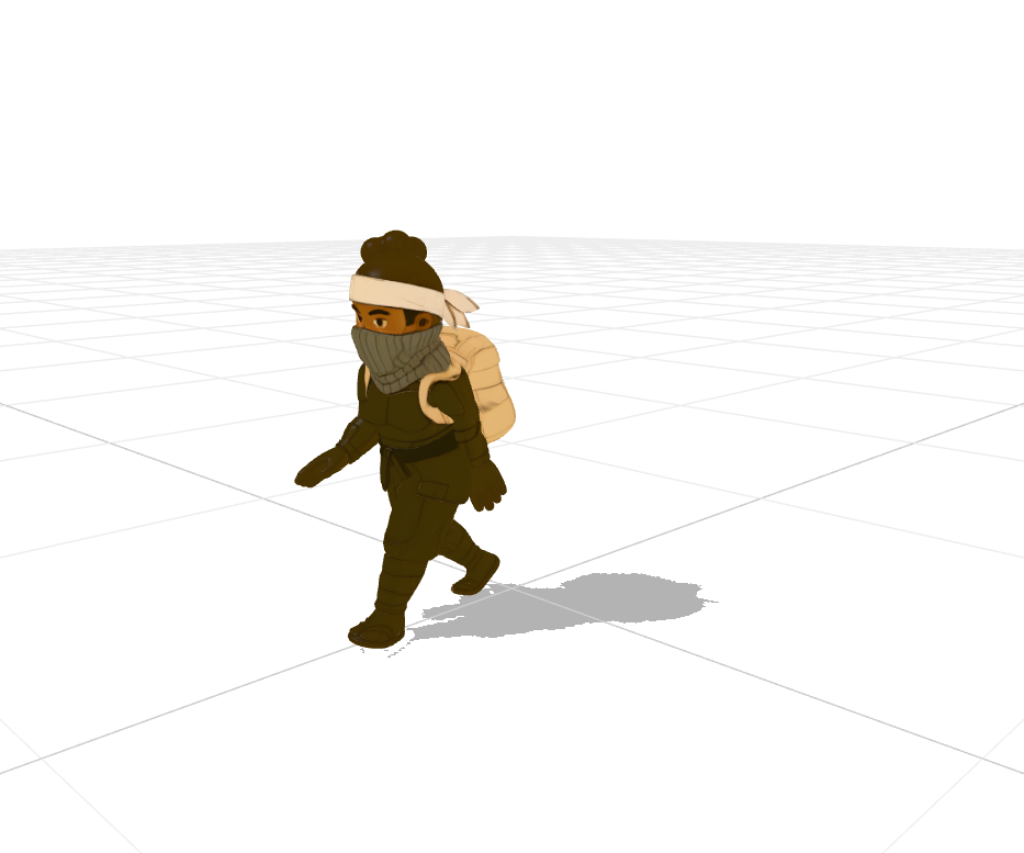 3D Modern Japanese Urban Ninja Character Rigged Pack – 3D Model with ...