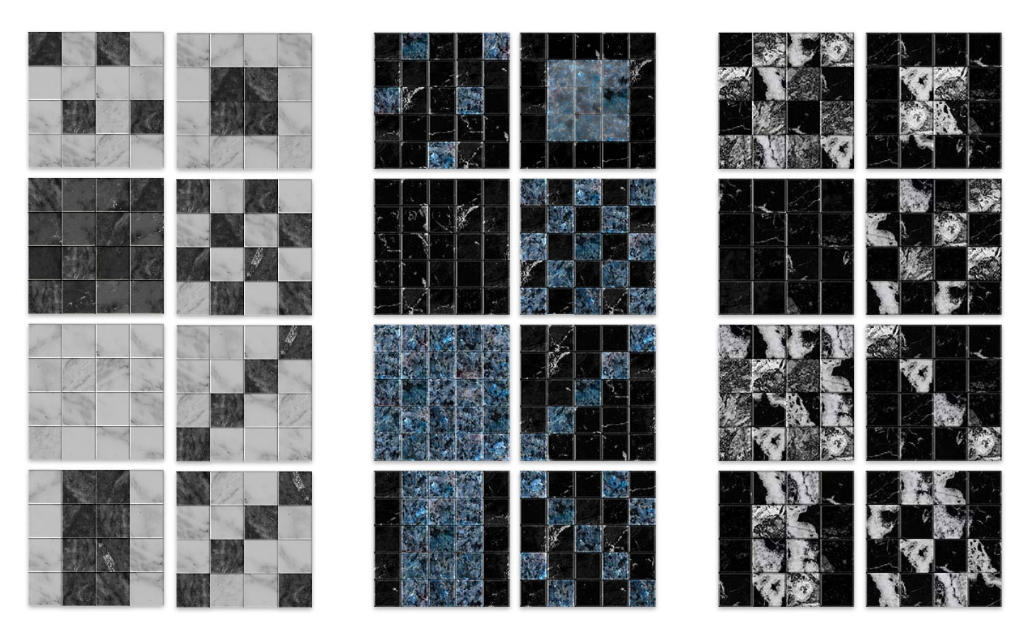 Classic Marble Tiles - Whitewater - 8 x Seamless HD Tile Textures by ...