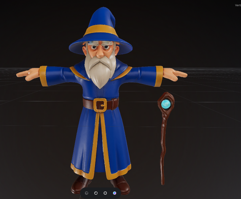 🧙‍♂️ Stylized Wizard Low Poly – Rig Ready 3D Character (FBX/GLB) by ...