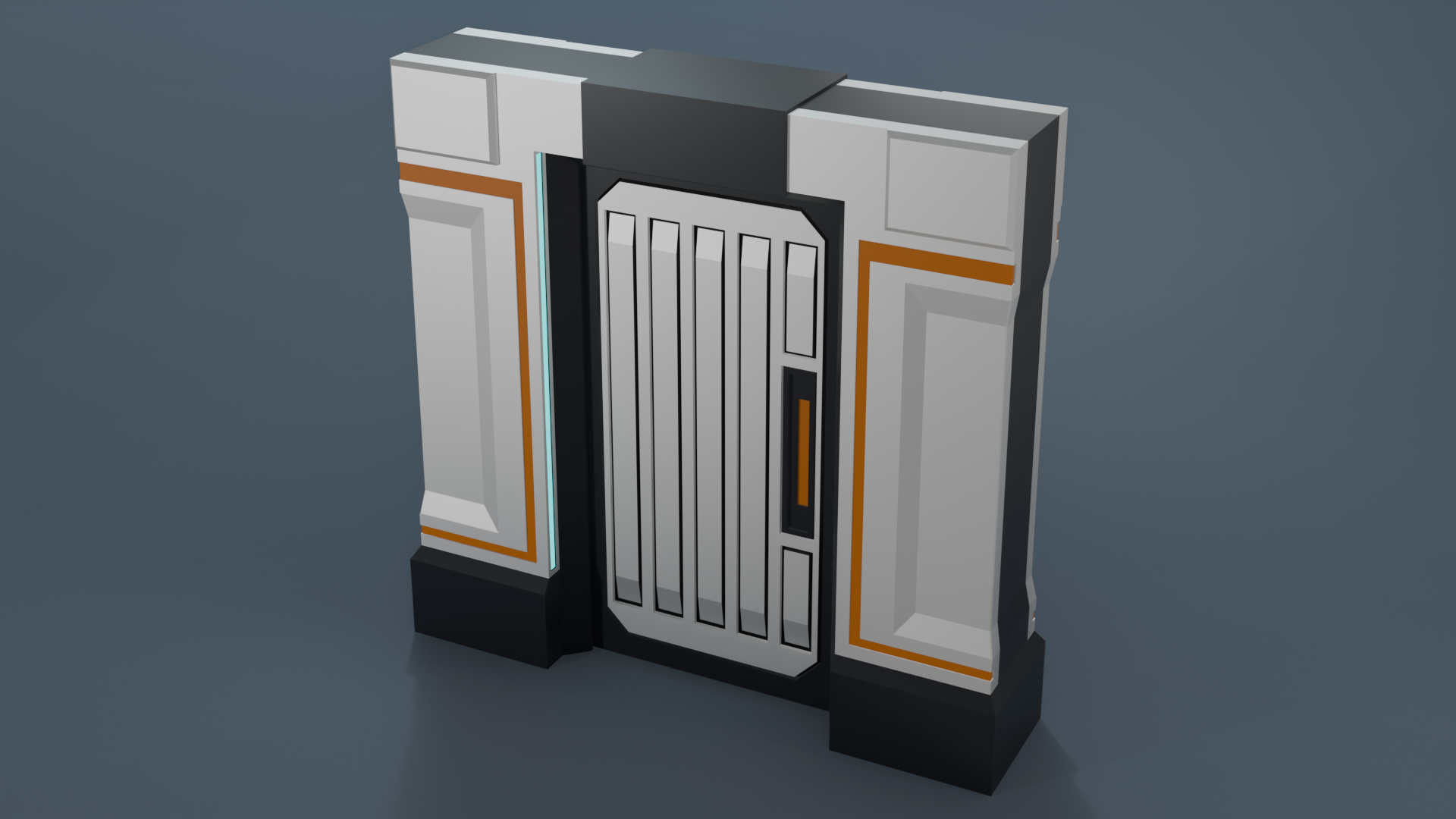 Low Poly Sci-Fi Doors Pack A-002 by OZEA Studio