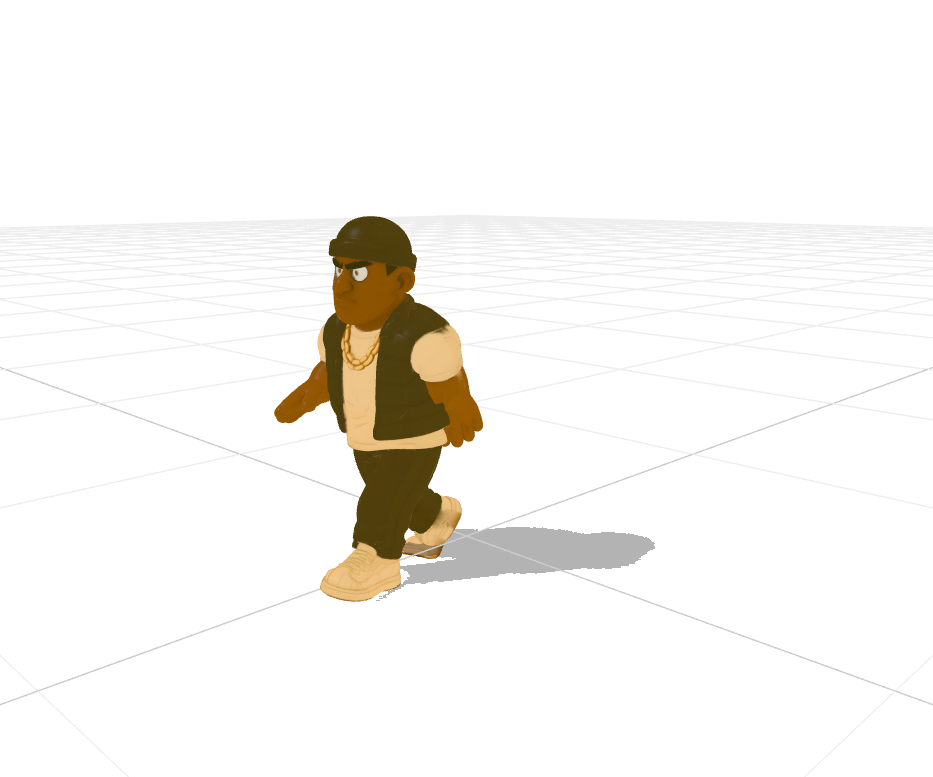 3D Urban Male Old School Rapper Character Rigged Pack – 3D Model with ...