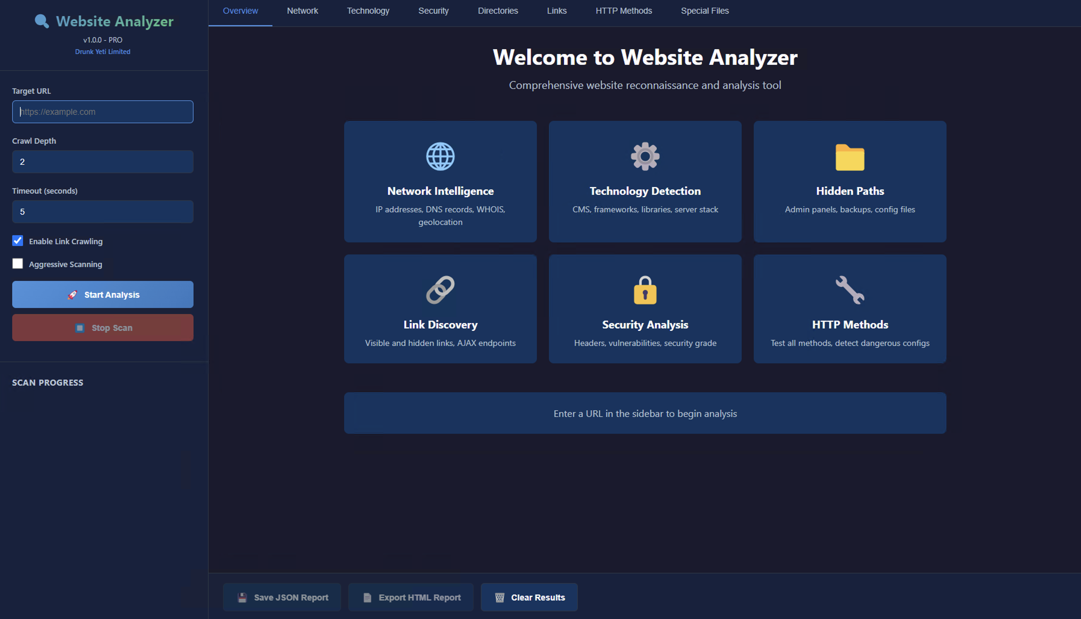 Website Analyzer by Drunk Yeti