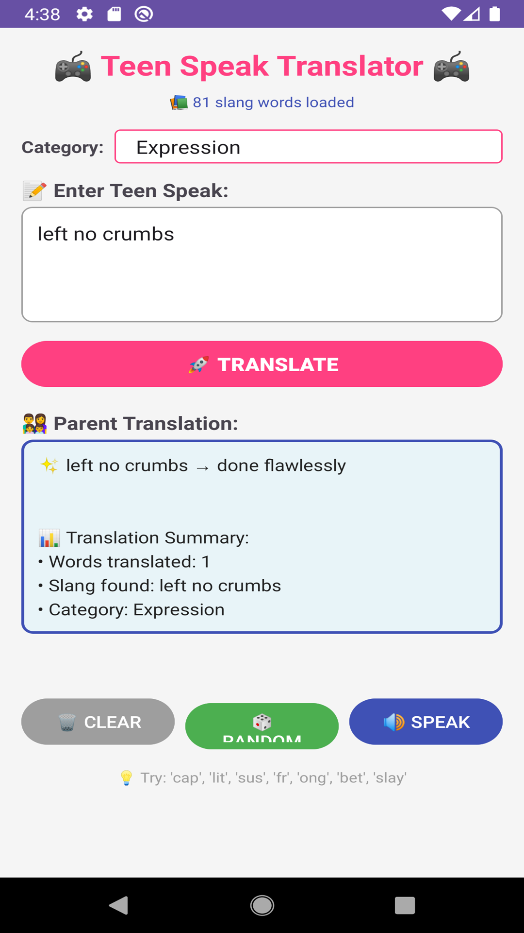 Teen Slang Translator by alexanderandrewwood