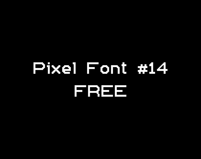 Pixel Font #14 FREE by Sef