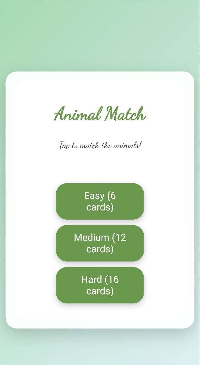 Animal Memory Match – HTML5 Kids Memory Game (Source Code) by kreavist