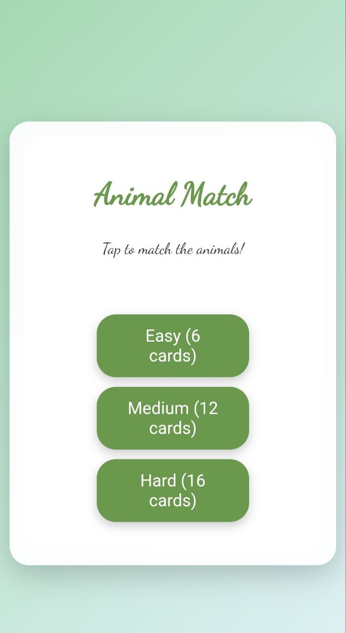 Animal Memory Match – HTML5 Kids Memory Game (Source Code) by kreavist