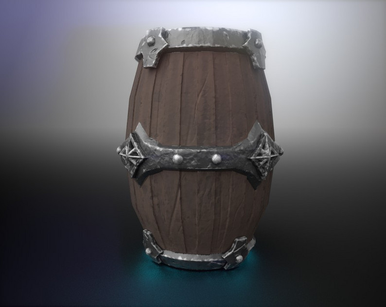 Stylized Medieval Barrel by GreenRou