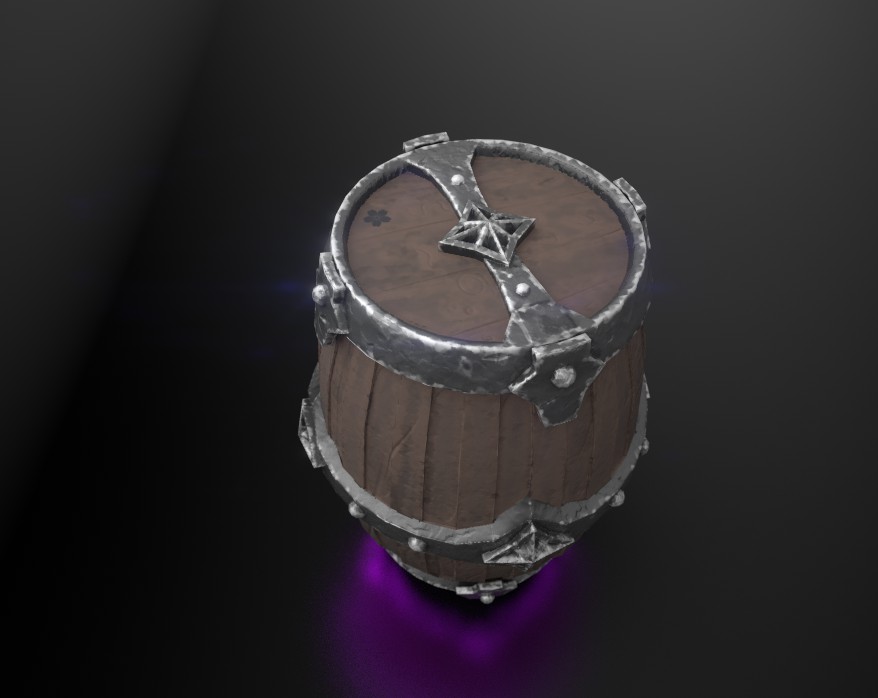 Stylized Medieval Barrel by GreenRou