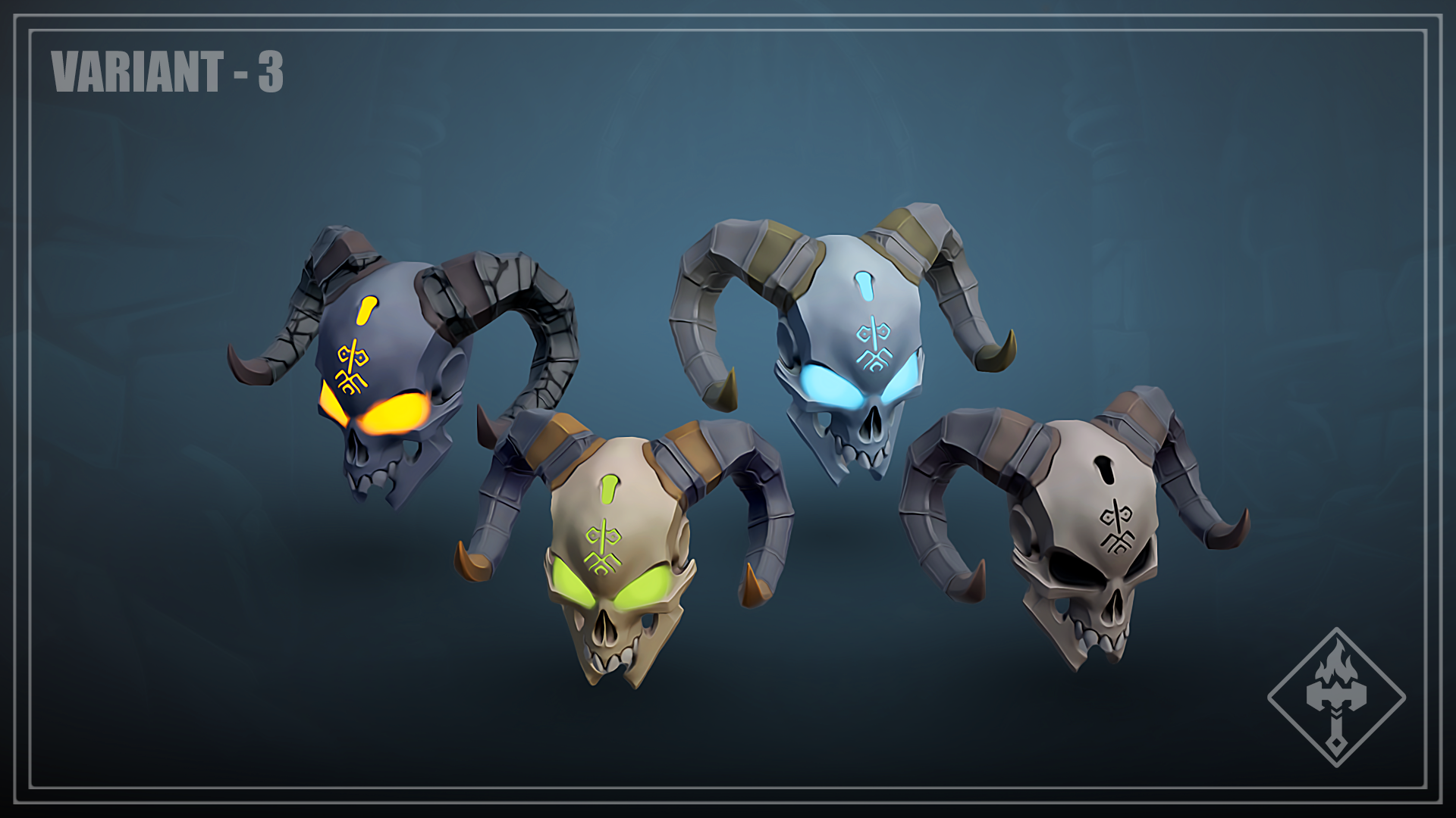 Stylized Dark Fantasy Skeleton Enemy Pack by Hotstrike Studio
