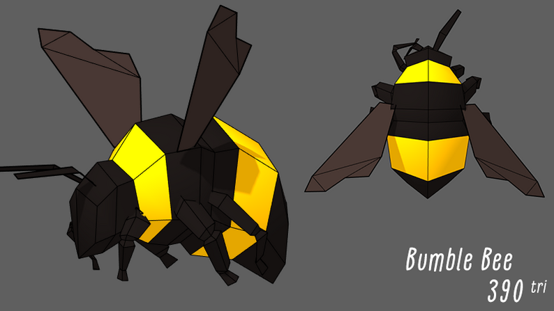 Animated Low Poly Animals by acornbringer