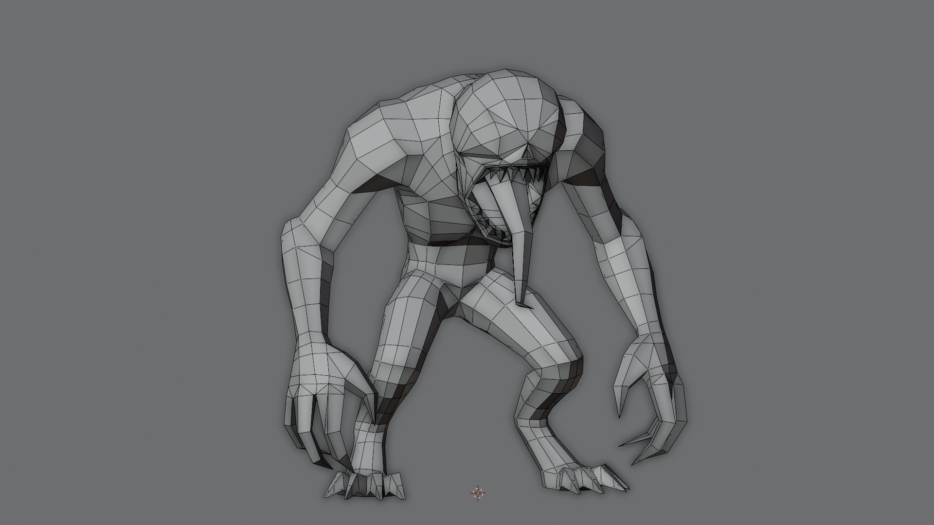 LOW-POLY MONSTER 001 – RIGGED + ANIMATED / UNRIGGED by ORICUT