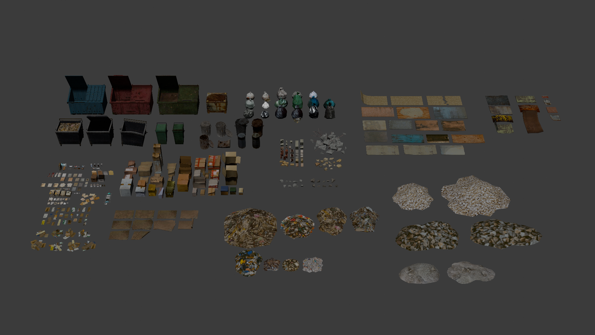 PSX Low-Poly Trash & Debris Pack by Aquicor