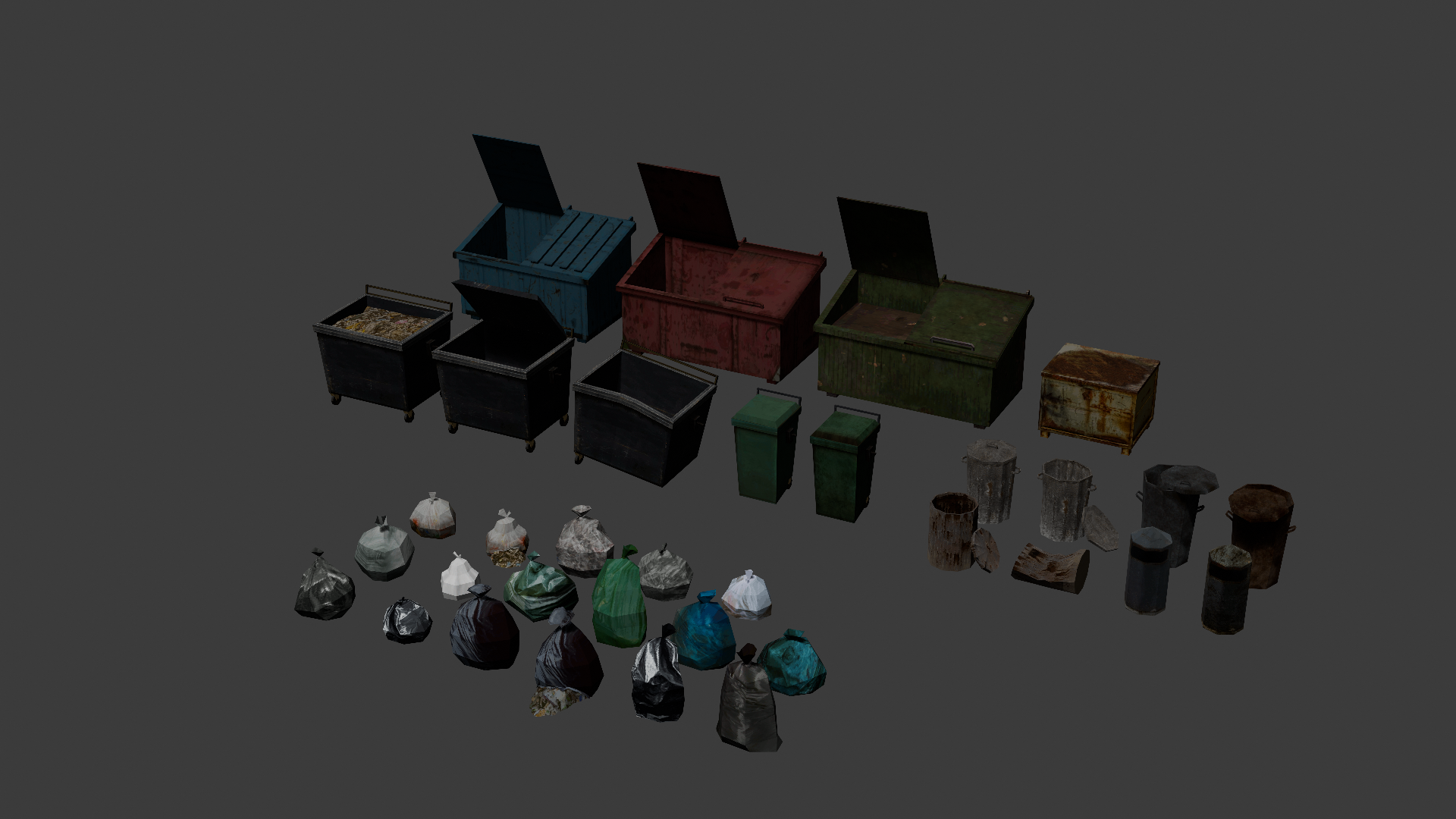 PSX Low-Poly Trash & Debris Pack by Aquicor