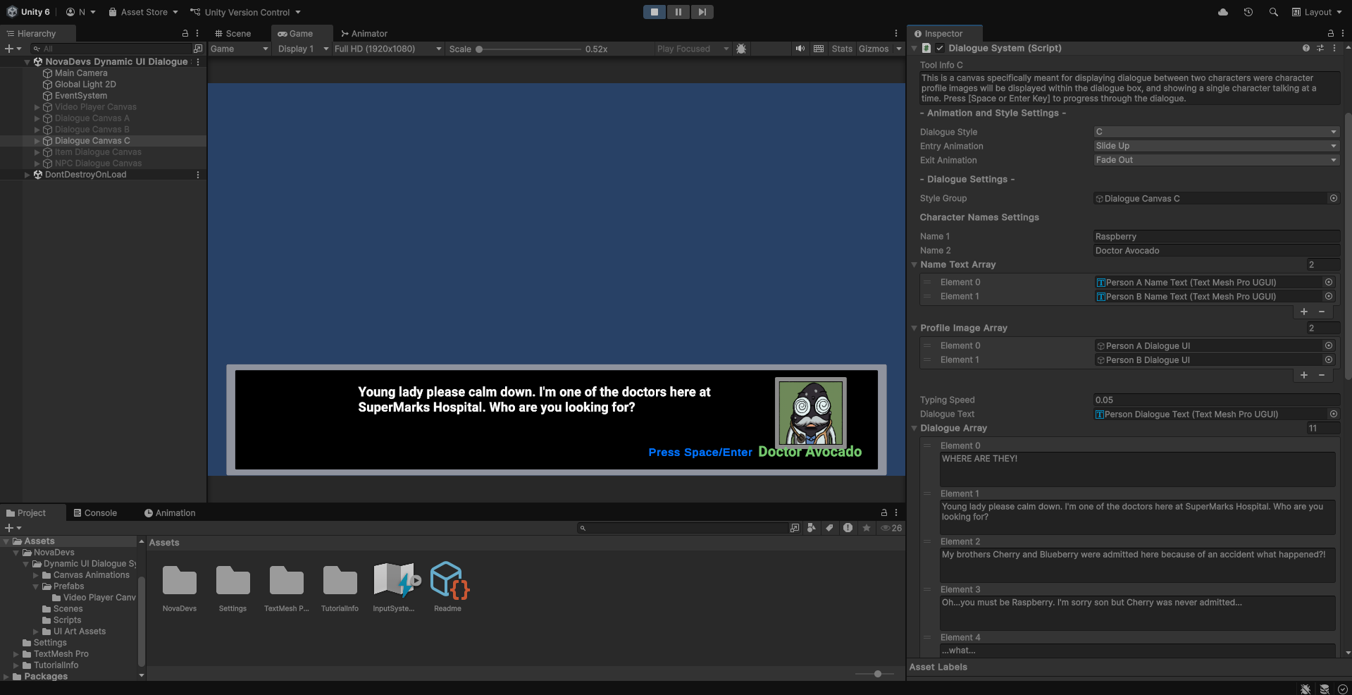Nova Dynamic UI Dialogue System by Nova
