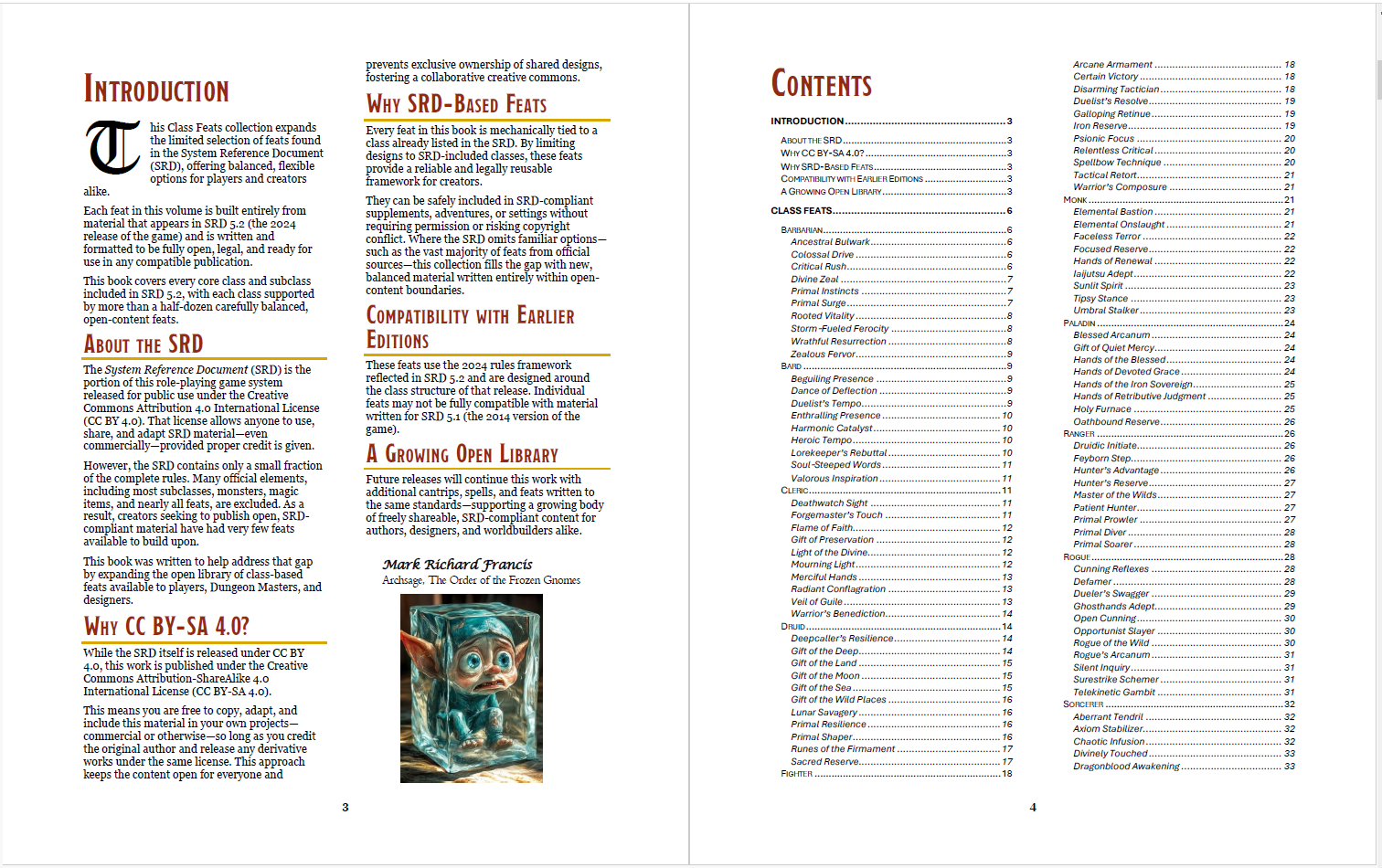 ⚔️ SRD Class Feats for 5e 2024 (PDF) – 119 Feats for Core Classes ...