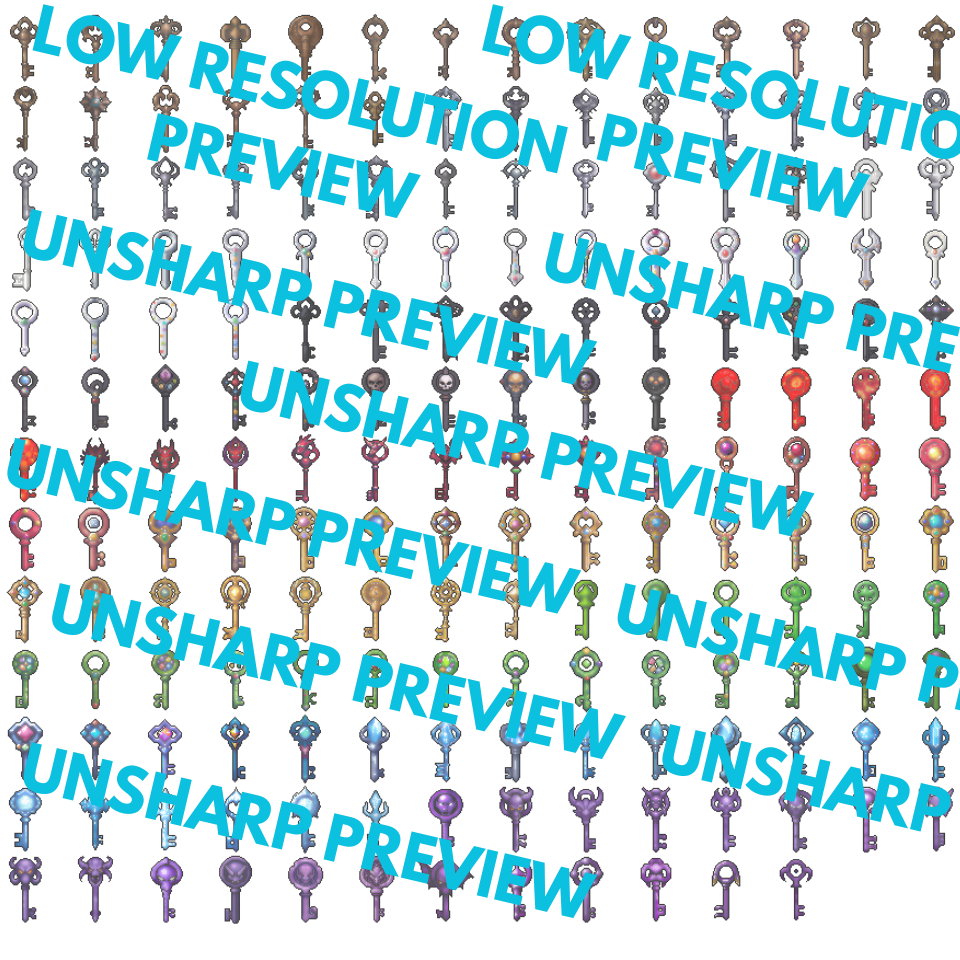 FREE + Fantasy Keys Pixel Art Pack – 2,500 Files | RPG Assets 64x64 & 32x32 by PIXEL_1992