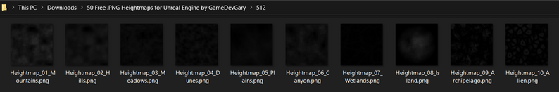 50 Free Terrain Heightmaps For Unreal Engine Tutorial By Gamedevgary