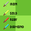 Pixel swords for 2d survival game by Yubado