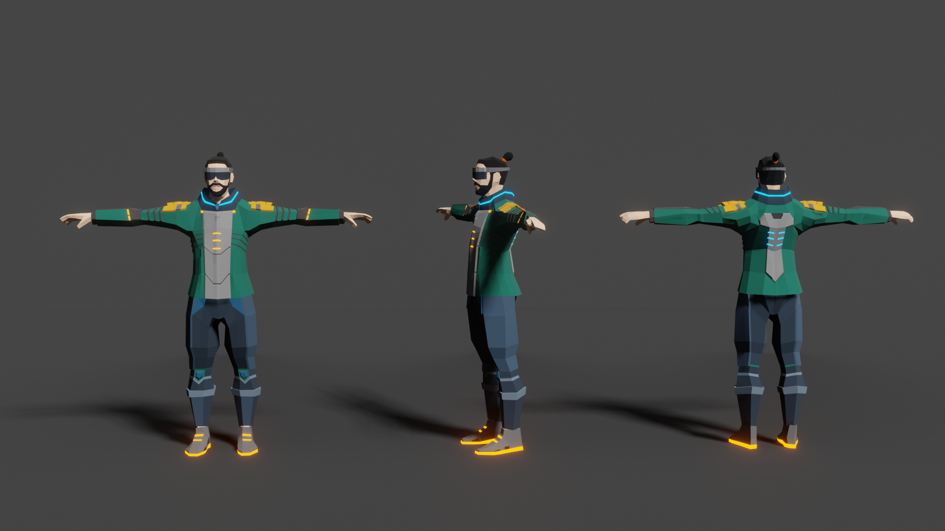 Low Poly Sci-Fi Character Pack by RUTZ