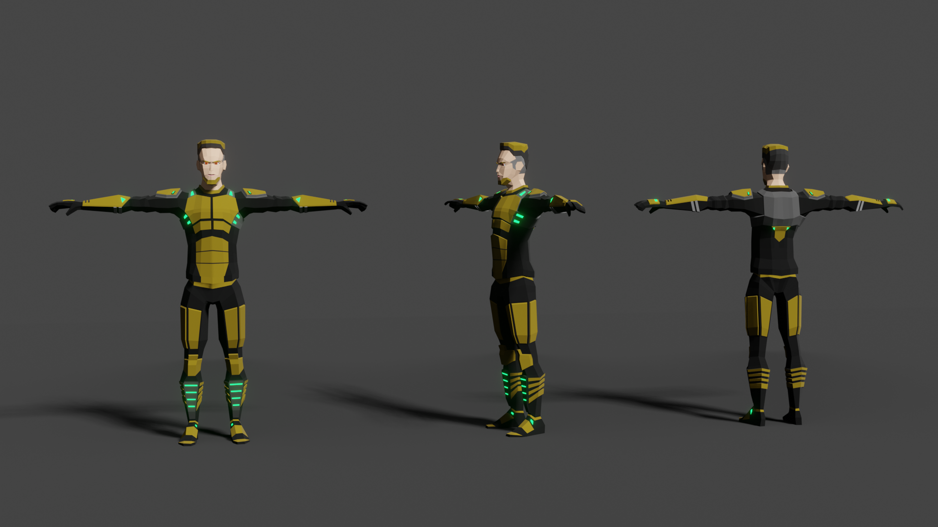 Low Poly Sci-Fi Character Pack by RUTZ