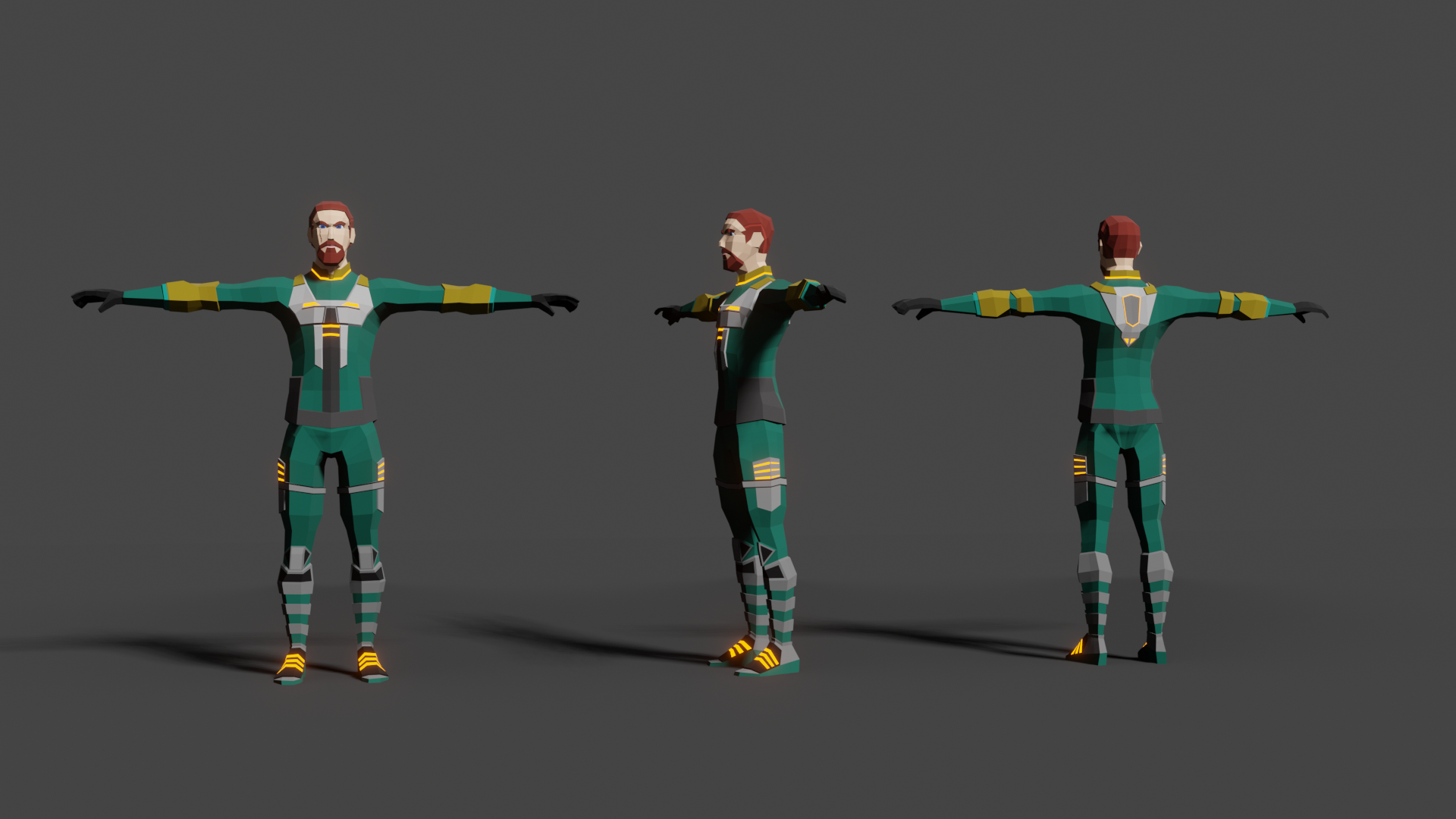 Low Poly Sci-Fi Character Pack by RUTZ