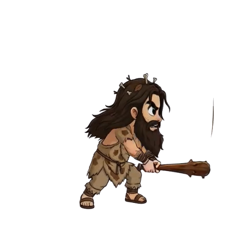 2D Caveman Character – Complete Platformer Animation Pack by aafifsoft