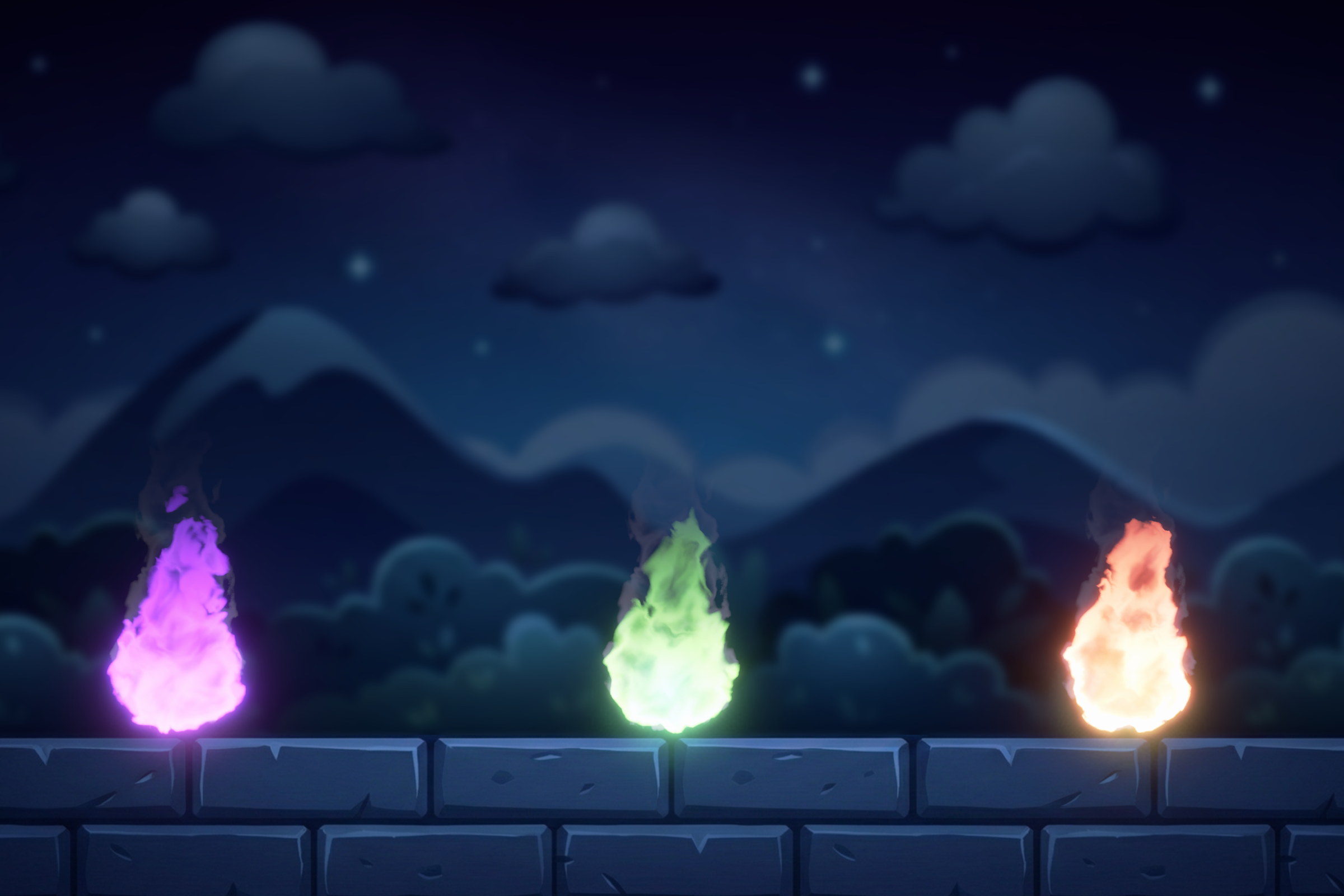 Stylized 2D Fire & Smoke VFX Pack For Unity by FlexUnit