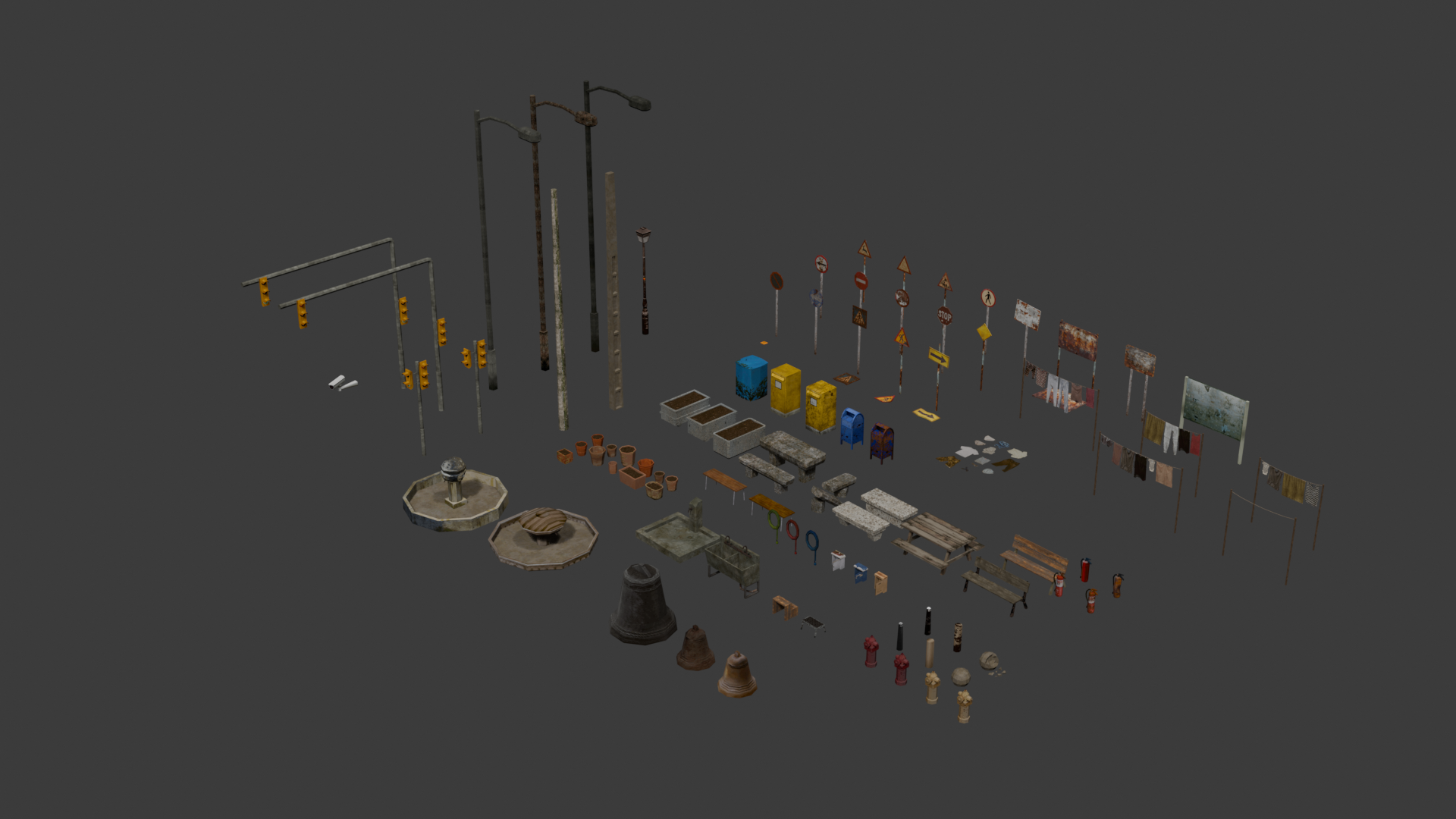 PSX Low-Poly Urban & Infrastructure Pack by Aquicor