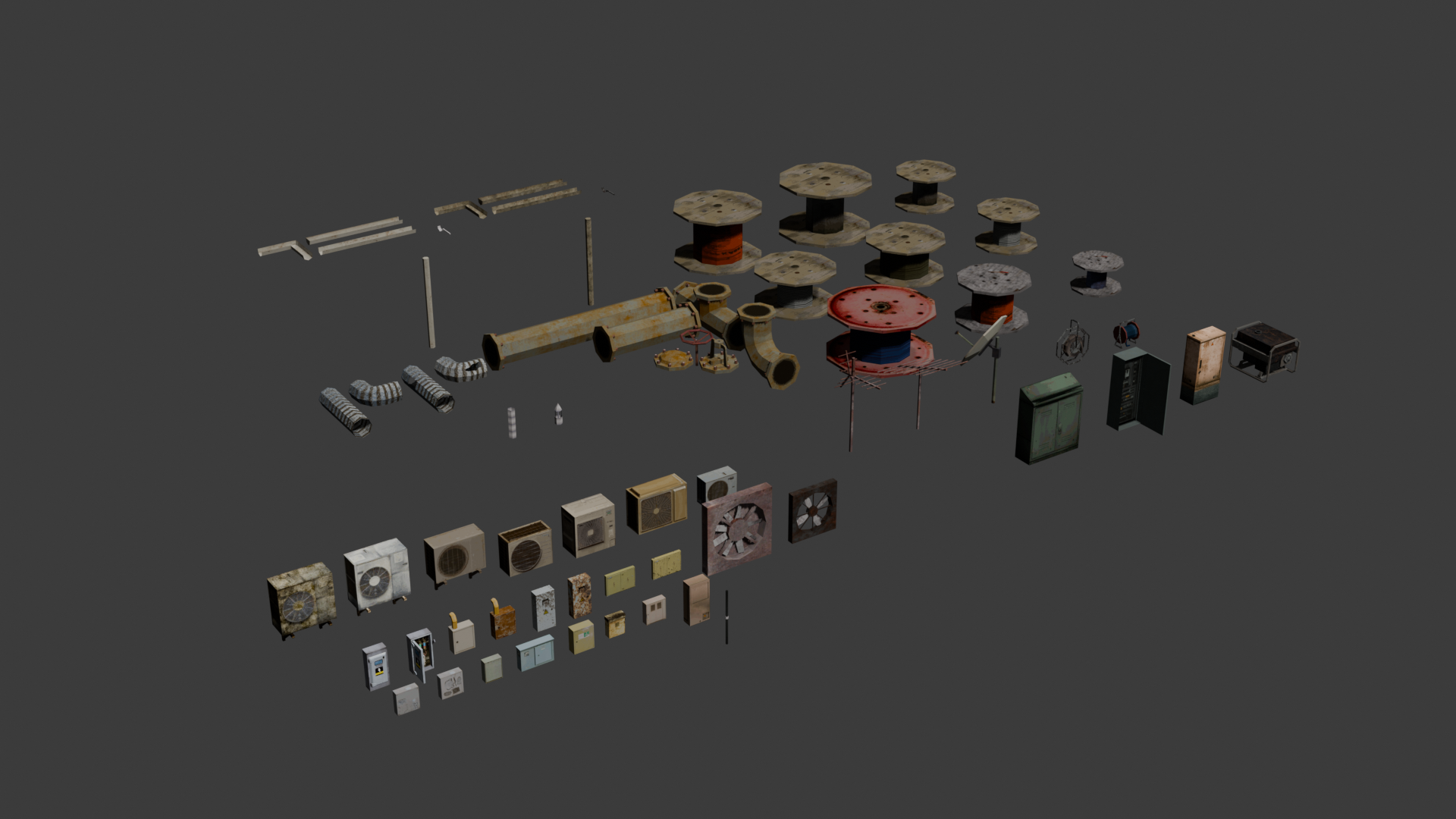 PSX Low-Poly Urban & Infrastructure Pack by Aquicor