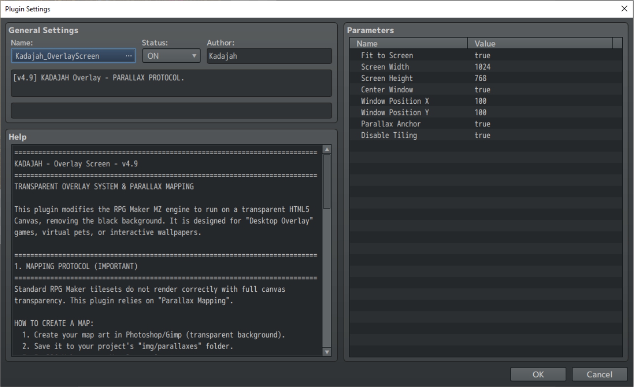 Kadajah's Overlay Screen for RPG Maker MZ by Kadajah