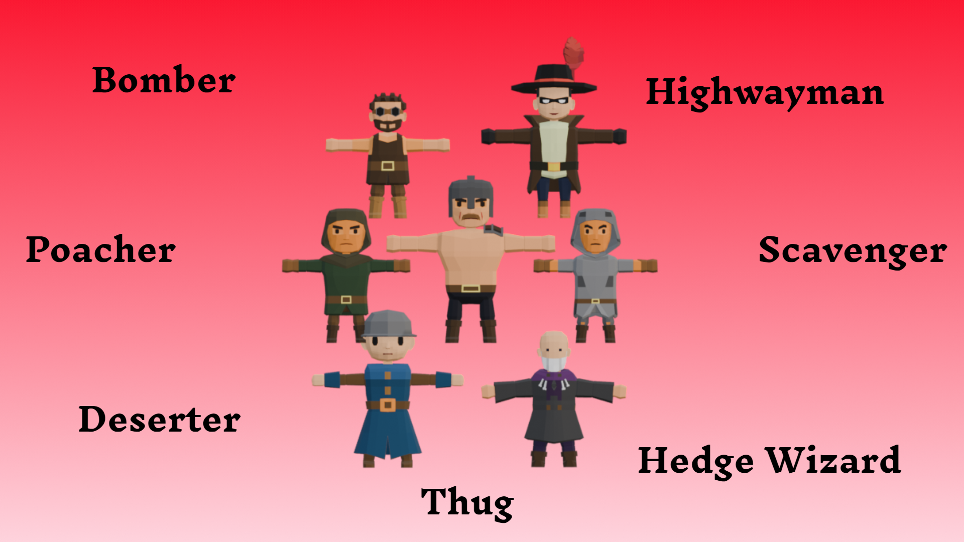 FREE Low Poly Bandit & Outlaw Enemies for RPG & Fantasy Games - LOWPO ...