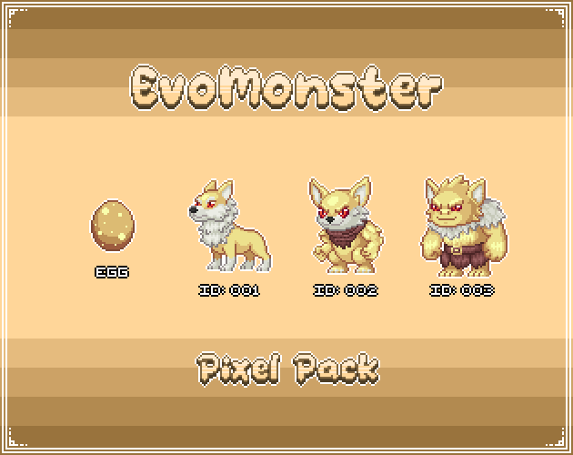 Pixel EvoMonsters Pack 01 by ELV Games