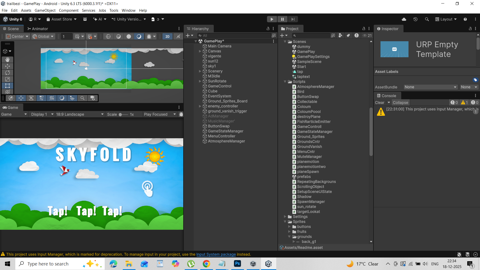 Flappy Bird–Style Unity Game – Full Source Code by sirivani080