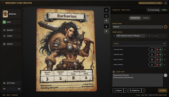 HeroQuest Card Creator by Mark