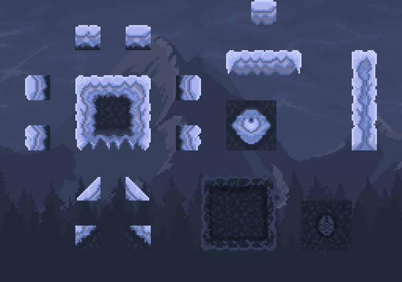 Winter Tileset 16x16 by pokrasmemas