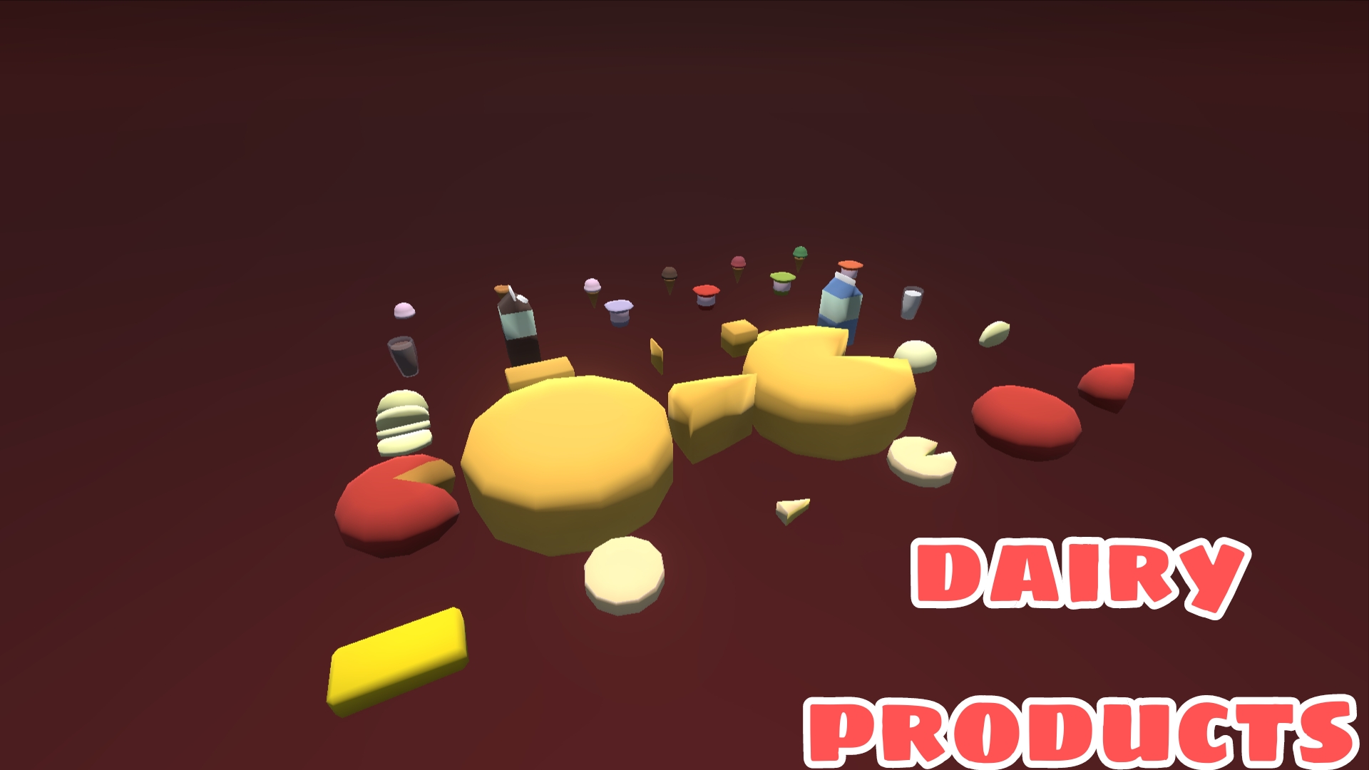 3D Low Poly Food Pack by EpicDzPro
