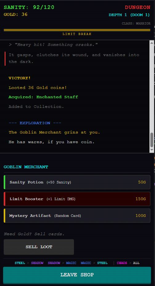 INFINITY BATTLE CARD by Real Hardcore