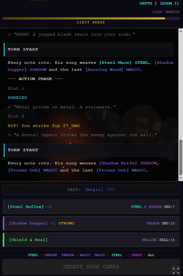 INFINITY BATTLE CARD by Real Hardcore