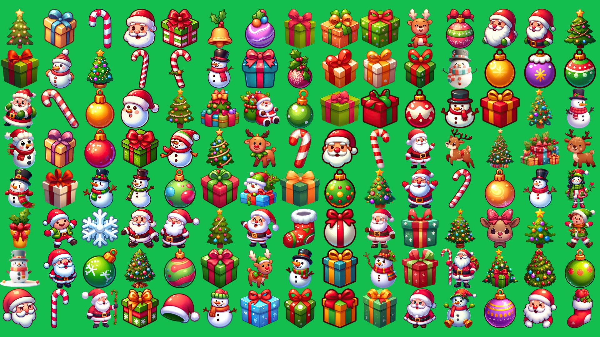 Christmas Theme - 700 Sprites by FortressSide