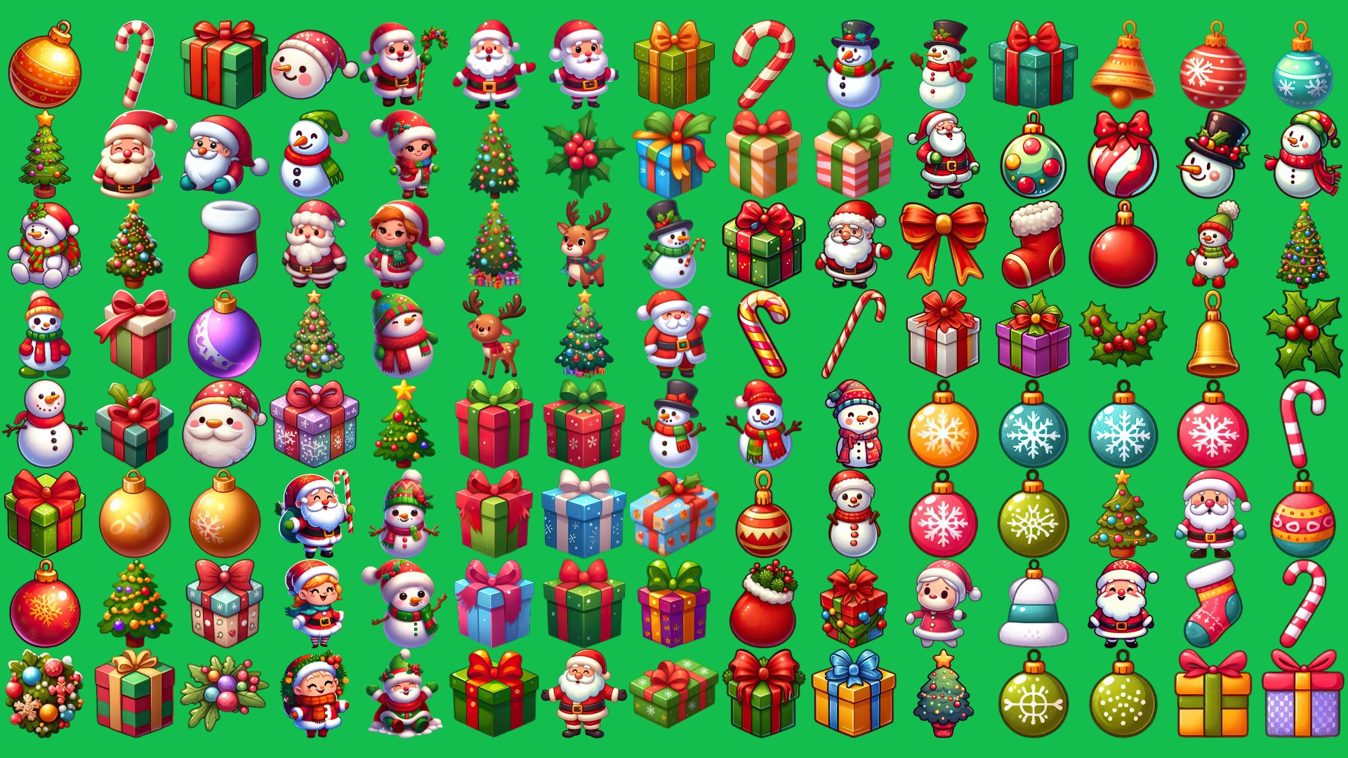 Christmas Theme - 700 Sprites by FortressSide