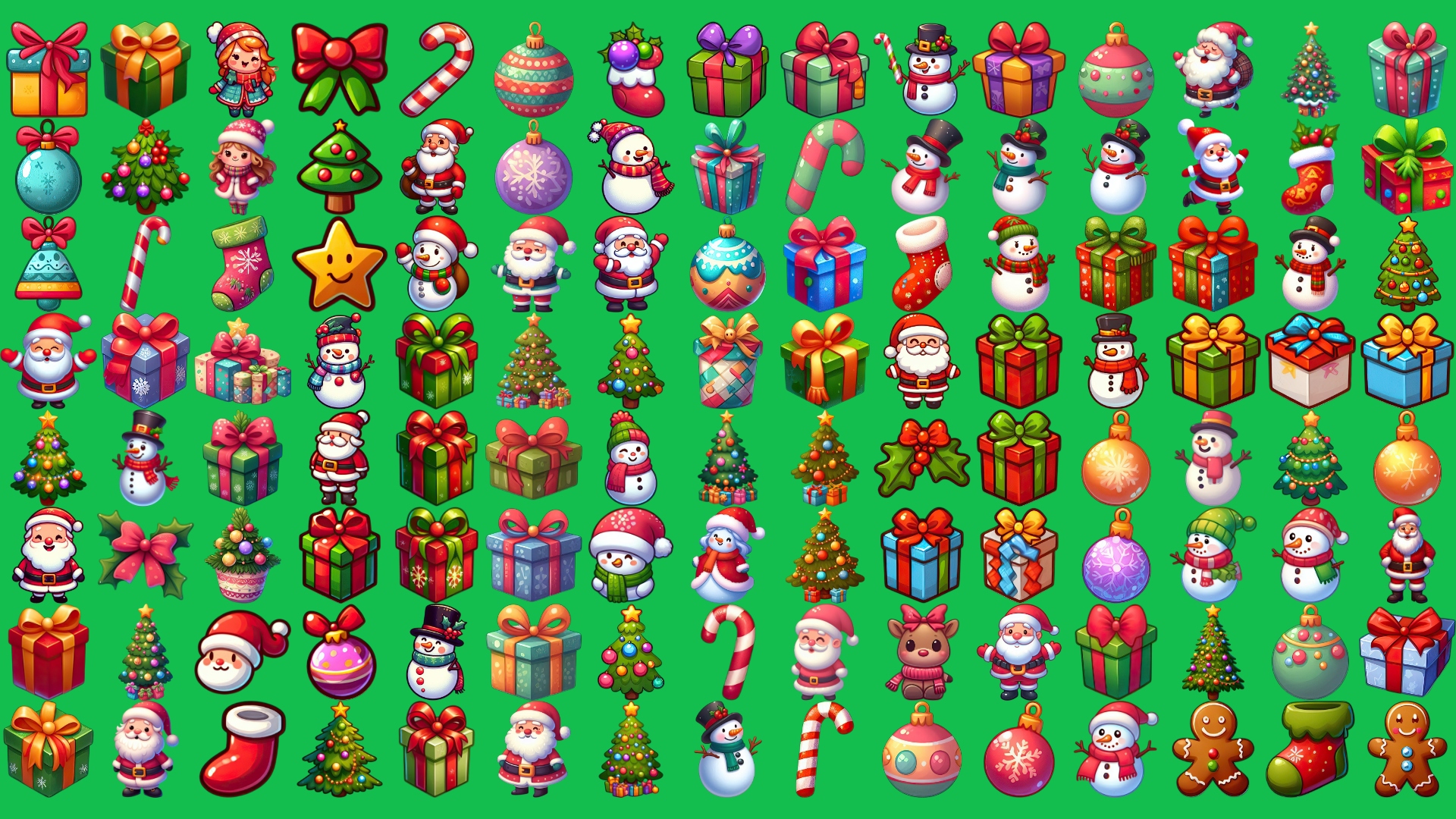 Christmas Theme - 700 Sprites by FortressSide