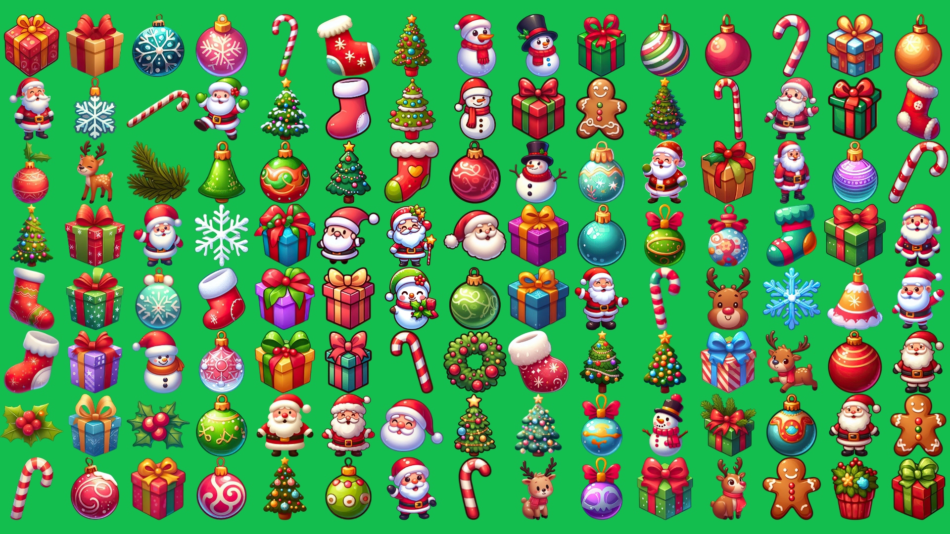 Christmas Theme - 700 Sprites by FortressSide
