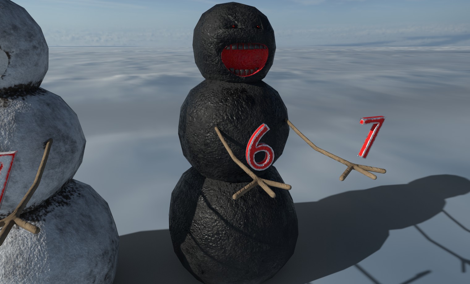 Winter Legends: 6 Unique Animated Snowman Models by Linxreen