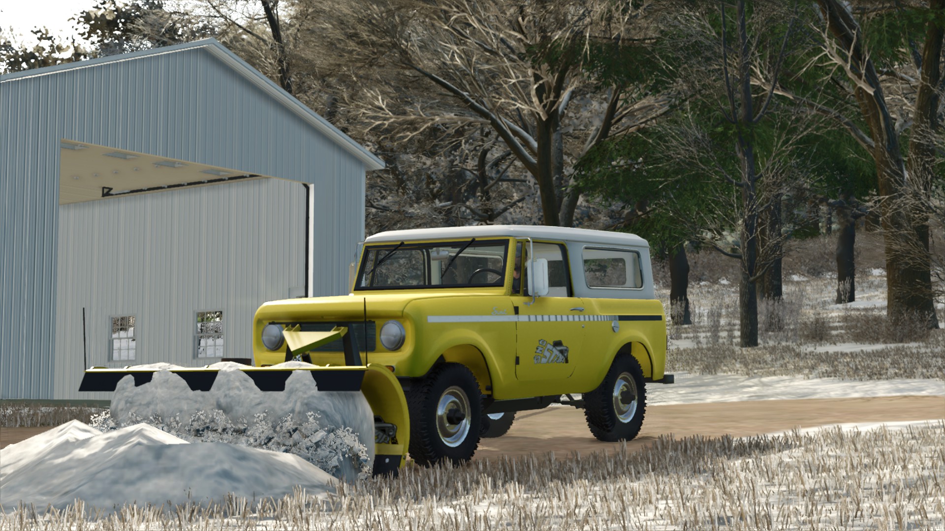 FS25 International Scout 800 Sno-Star by Outpost Dairy
