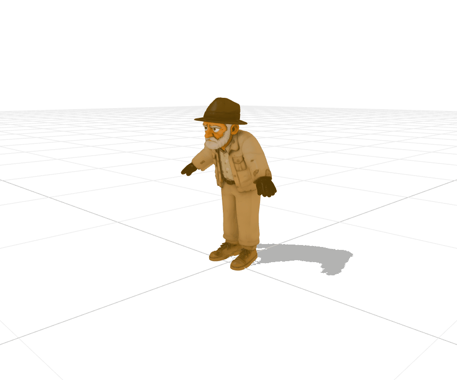 3D Post Apo Old Man Scout Character Rigged Pack – 3D Model with Walk ...